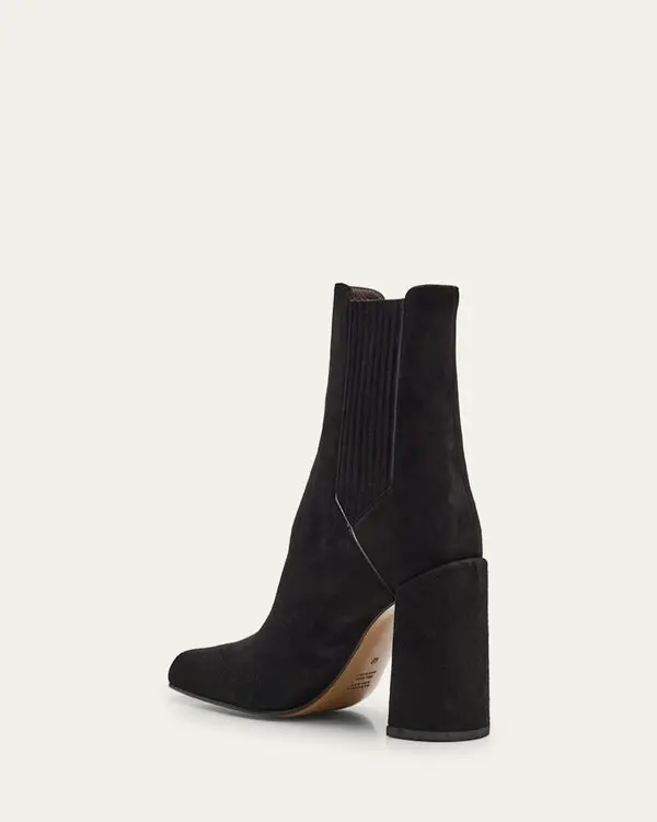Gabriela Hearst Luke Suede Booties - Black