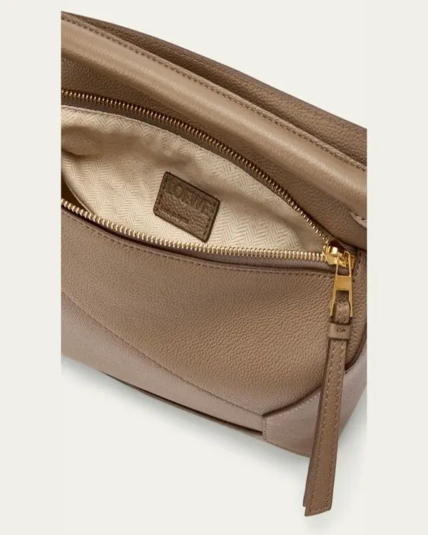 Loewe Puzzle Edge Small Top-handle Bag - Taupe