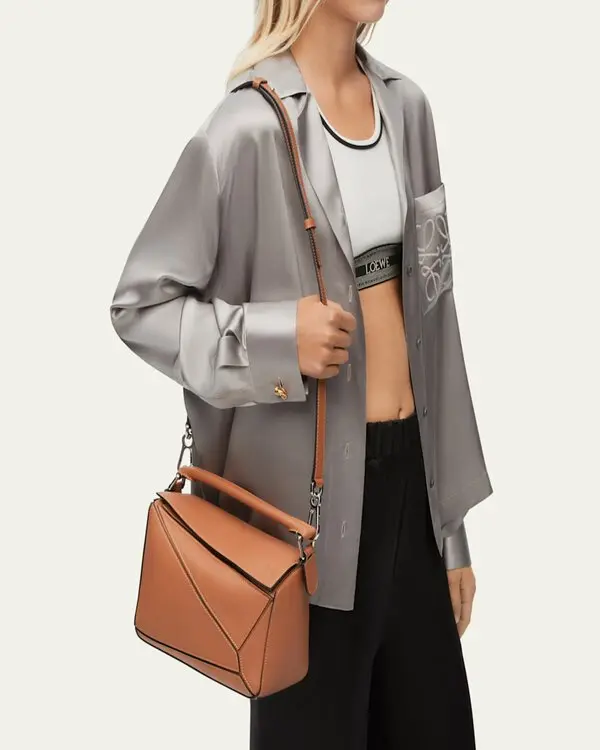 Loewe Puzzle Edge Small Shoulder Bag - Slate