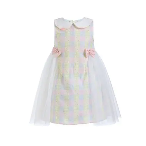 MIMI TUTU Gingham Tulle Dress