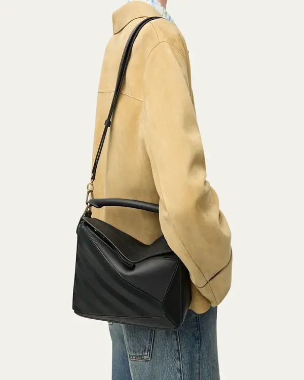 Loewe Puzzle Small Top-handle Bag - Black