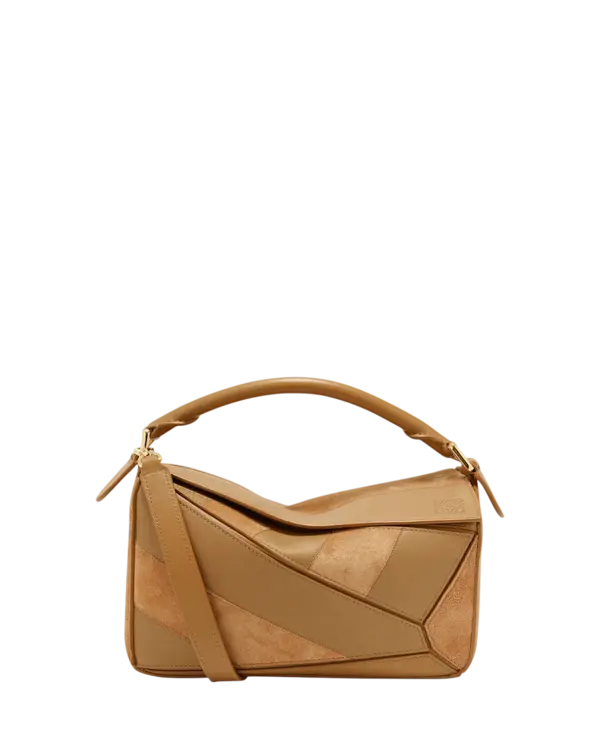 Loewe Puzzle Small Top-handle Bag - Oak