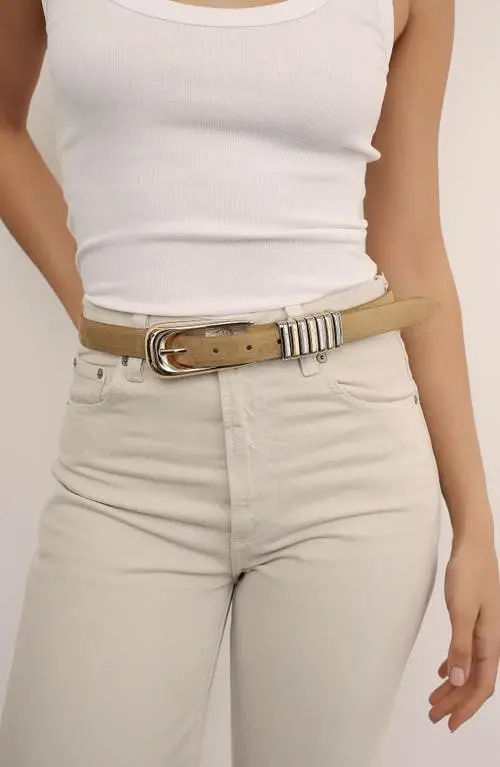 Ettika Metal Core Suede Belt