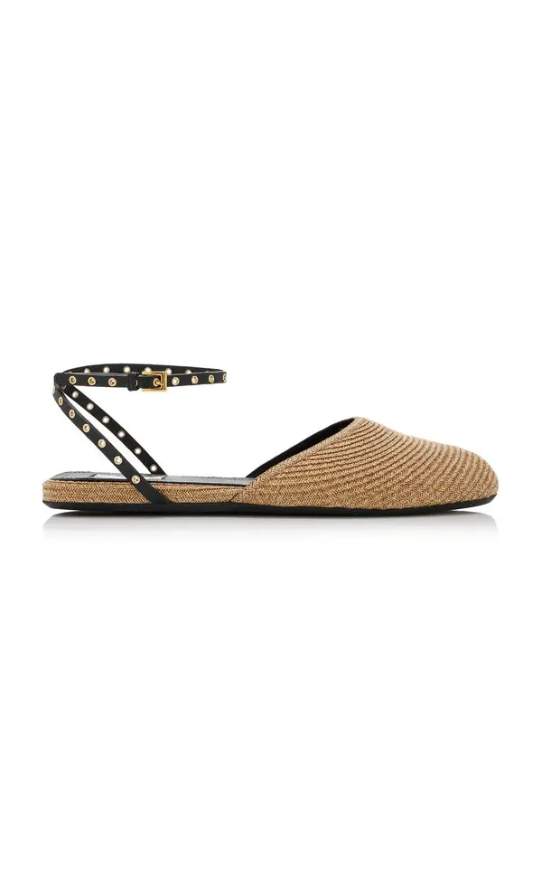 Alaïa Raffia Mules - Tan
