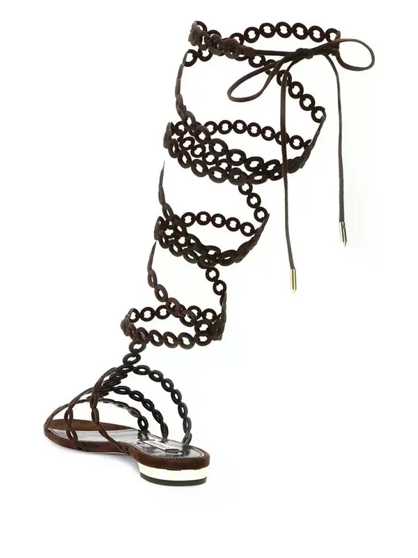 AQUAZZURA Infinity Chain Gladiator Sandals