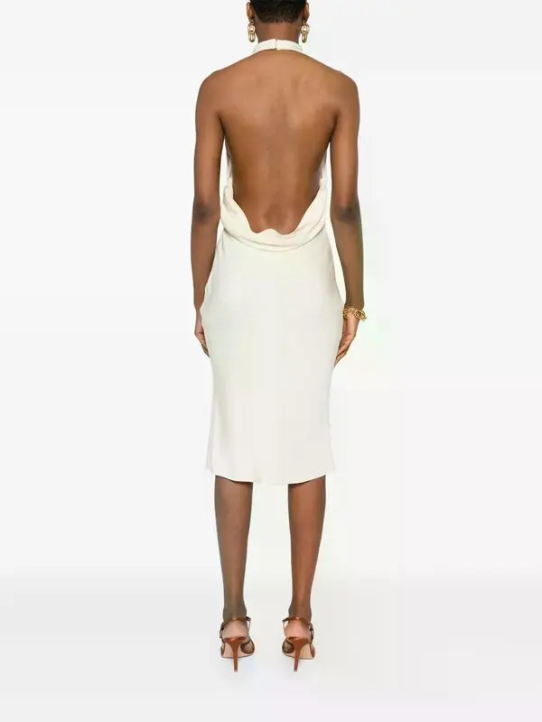 TOM FORD Halterneck Midi Dress - Neutrals