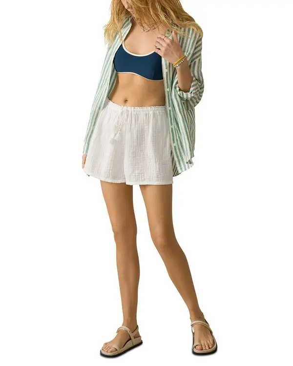 Faherty Brand Dune Gauze Drawstring Shorts