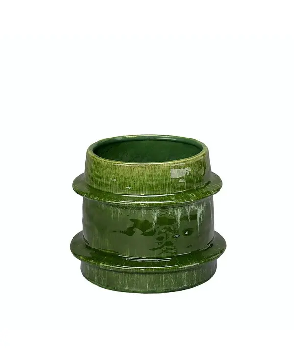 JAMIE YOUNG CO. Saturn Ceramic Decorative Vase, Small - Green
