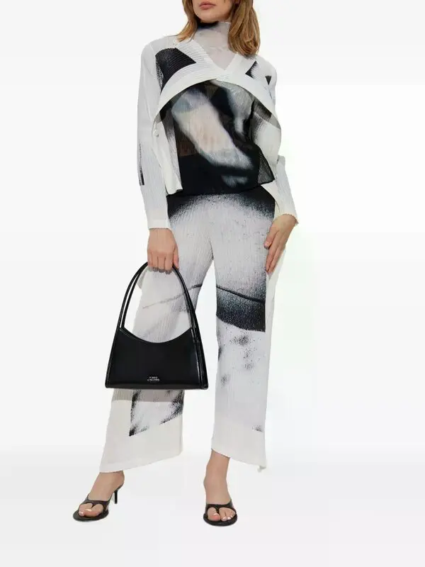 Issey Miyake Shadow Study Pleated Graphic-print Jacket