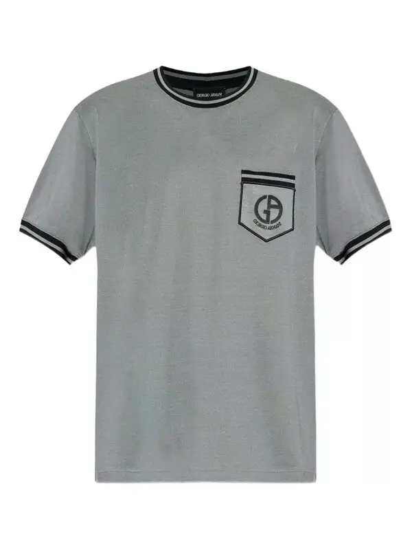 Giorgio Armani Pocket T-shirt - Grey