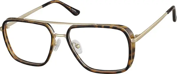Zenni Vintage Aviator Full Rim Eyeglasses - Tortoiseshell