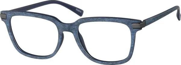 Zenni Classic Square Eyeglasses Full Rim Frame - Slate