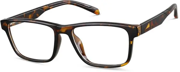 Zenni Rectangle Eyeglasses Recycled Pet Full Rim Frame - Tortoiseshell