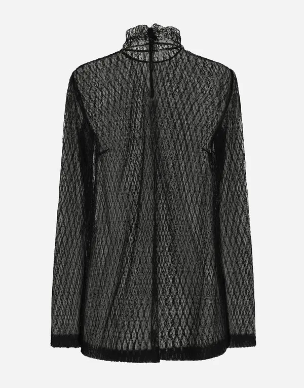 Dolce & Gabbana Mesh Blouse - Black