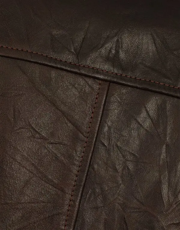 Dolce & Gabbana Crushed-look Leather Jacket