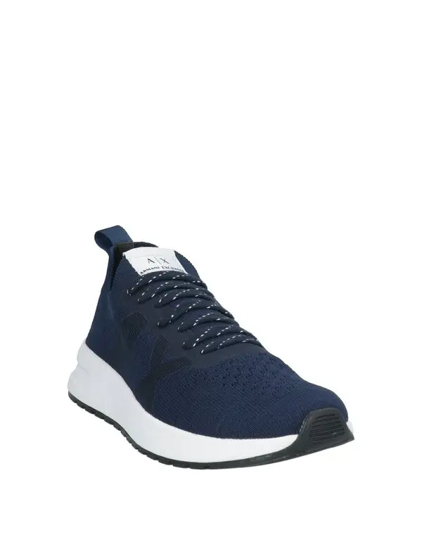 Armani Exchange Polyester Knit Sock Sneakers - Blue