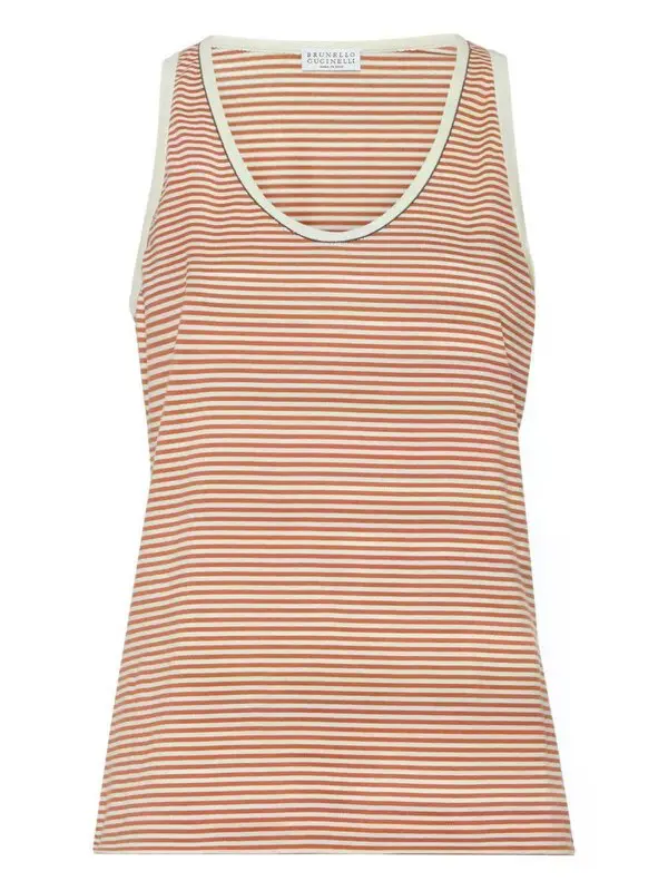 Brunello Cucinelli Striped Tank Top