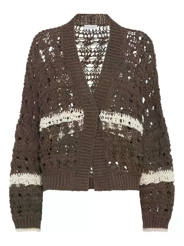 Brunello Cucinelli Open-knit Cardigan
