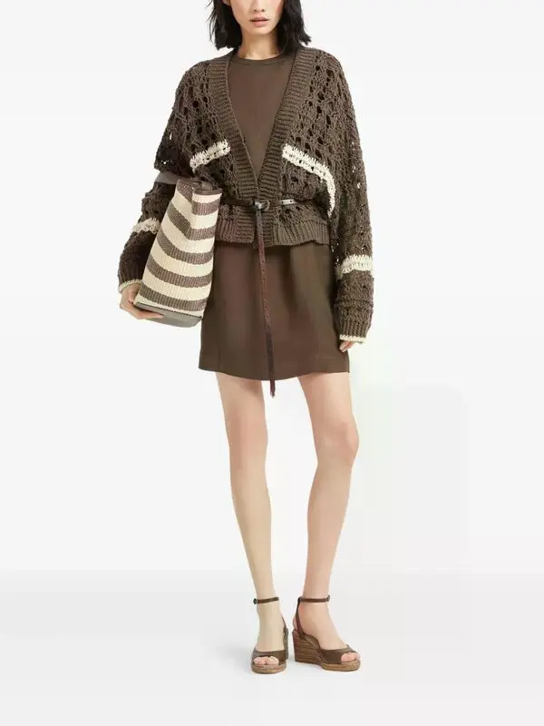 Brunello Cucinelli Open-knit Cardigan