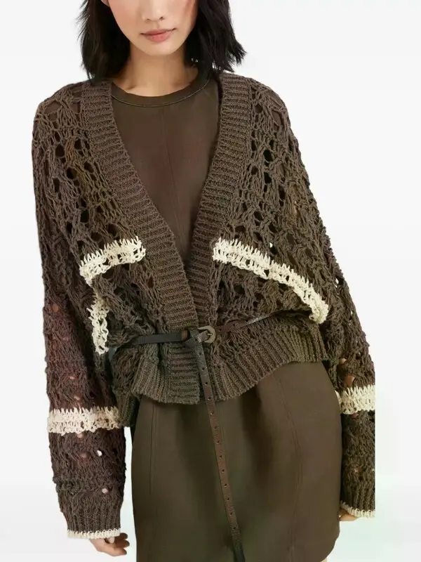 Brunello Cucinelli Open-knit Cardigan