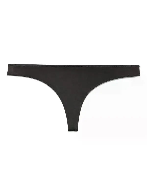 MAISON CLOSE Glow Tanga Bikini Bottom - Black