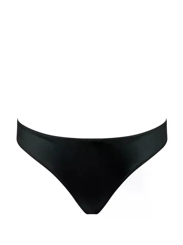 MAISON CLOSE Glow Tanga Bikini Bottom - Black