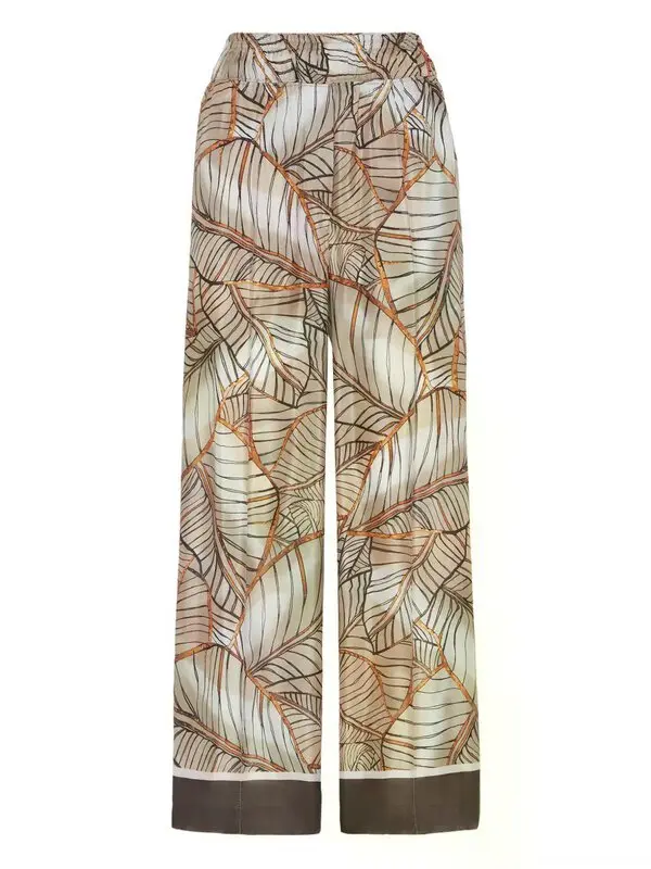 Brunello Cucinelli Printed Trousers - Neutrals