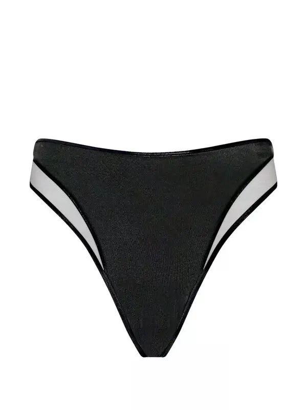 MAISON CLOSE Minuit Tanga Bikini Bottom - Black
