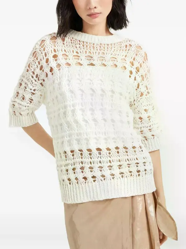 Brunello Cucinelli Open-knit Sweater