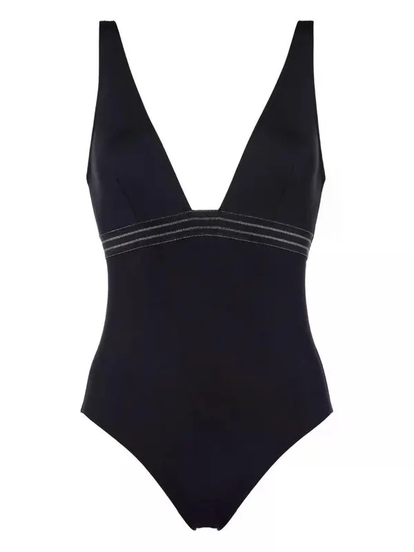 ERES Sillage Plunge-neck Swimsuit - Black