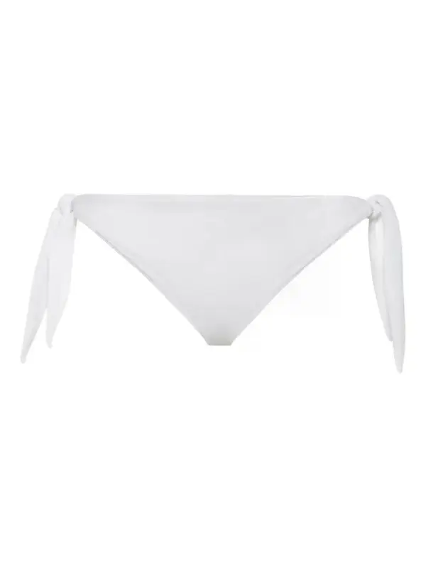 Brunello Cucinelli Side-tie Bikini Bottom - White