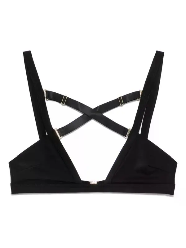 MAISON CLOSE Fatale Bandeau Bikini Top - Black