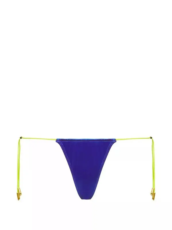 MAISON CLOSE Mini String Bikini Bottom - Blue