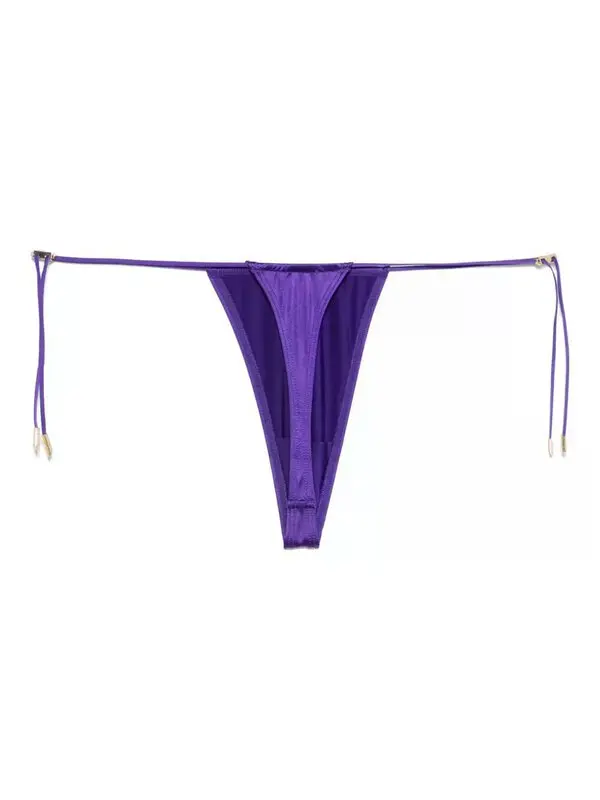 MAISON CLOSE Glow Mini String Bikini Bottoms - Purple