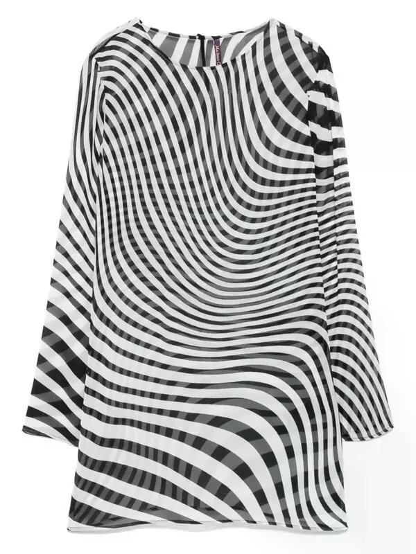 MAISON CLOSE Zebra Print Mini Dress