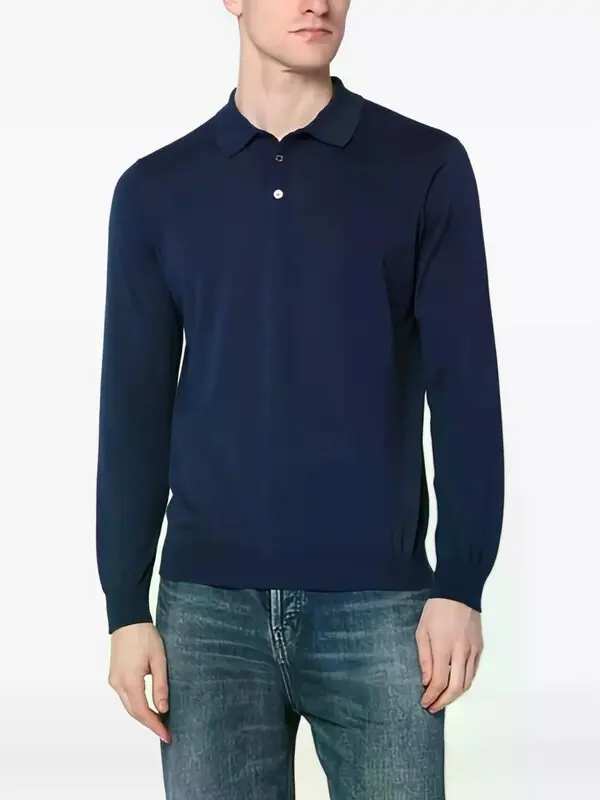 DRUMOHR Cotton Polo Shirt - Blue