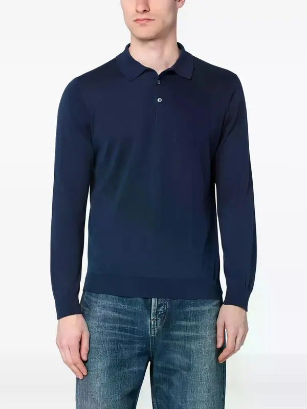 DRUMOHR Cotton Polo Shirt - Blue