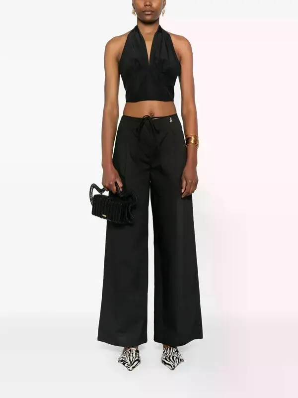 Patrizia Pepe Cotton Palazzo Pants