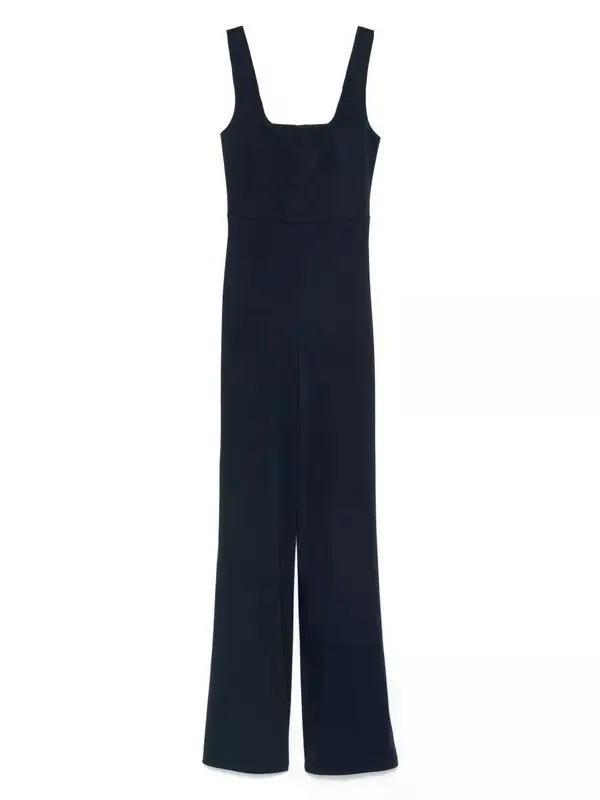 Patrizia Pepe Crepe-texture Jumpsuit - Blue