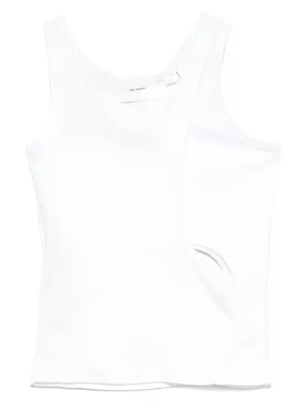 Axel Arigato Stretch-cotton Tank Top - White