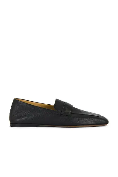 THE ROW Square Loafer - Black