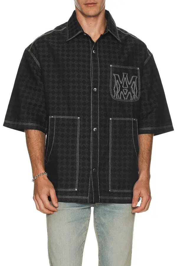 Amiri Ma Quad Work Shirt - Black