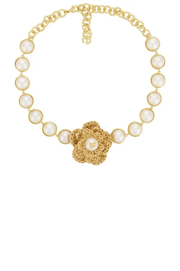 Dolce & Gabbana Pearl Necklace - Gold