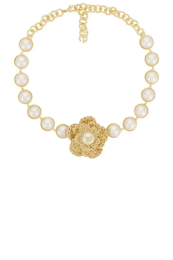 Dolce & Gabbana Pearl Necklace - Gold