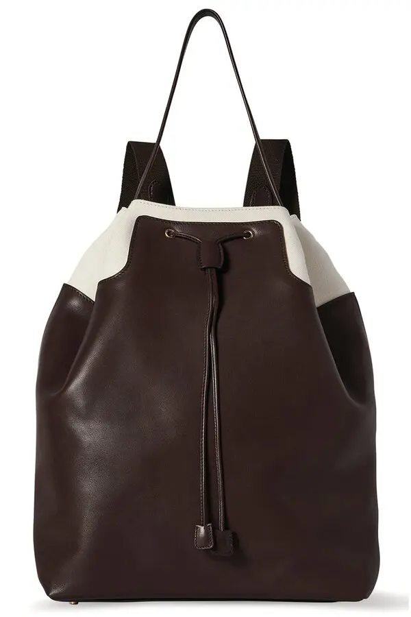 THE ROW Spring Backpack Chestnut Ang Editorialist
