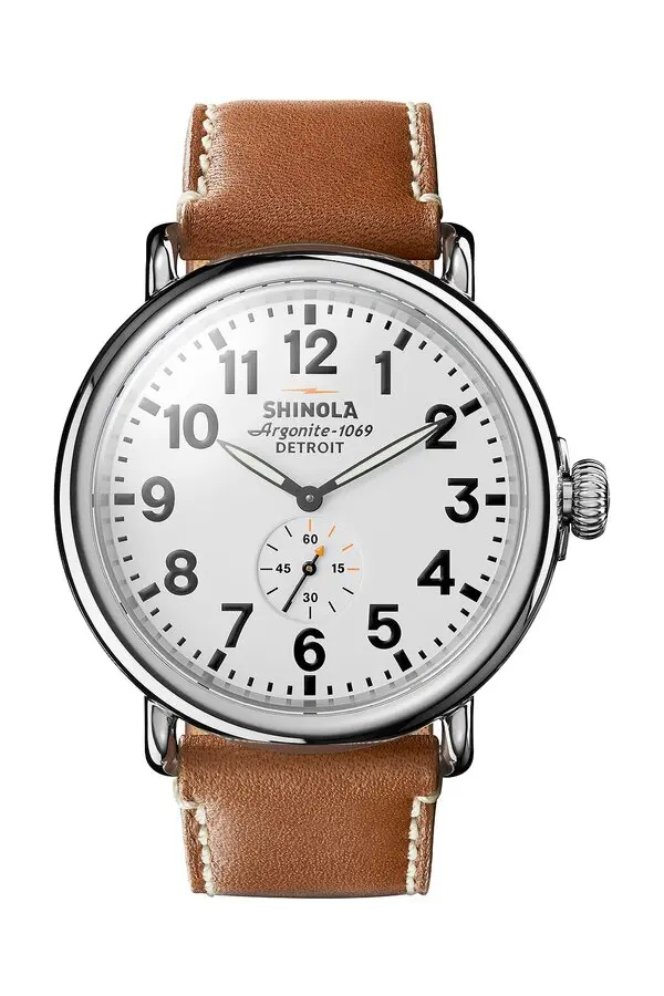 Shinola Runwell 47mm Watch - White