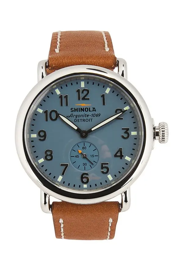 Shinola Runwell 41mm Watch - Gray Blue