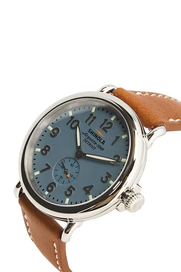 Shinola Runwell 41mm Watch - Gray Blue