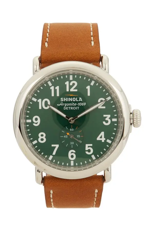 Shinola Runwell 47mm Watch - Green