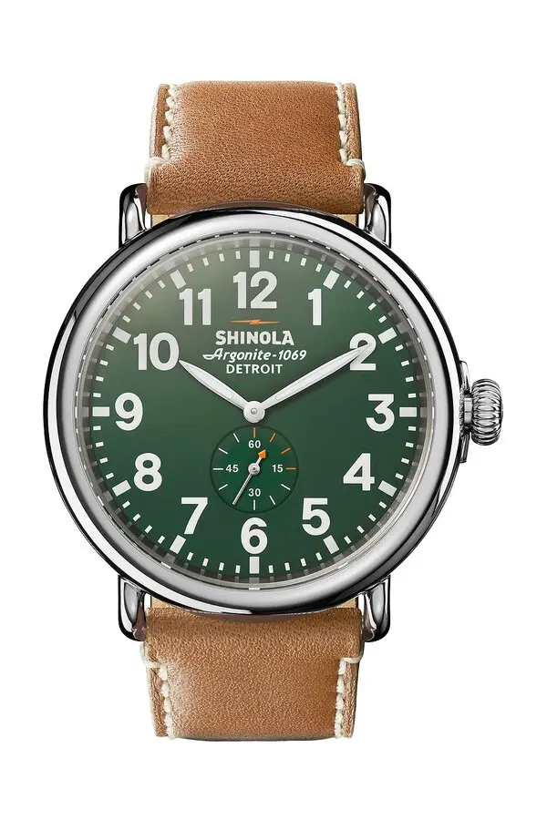 Shinola Runwell 47mm Watch - Green